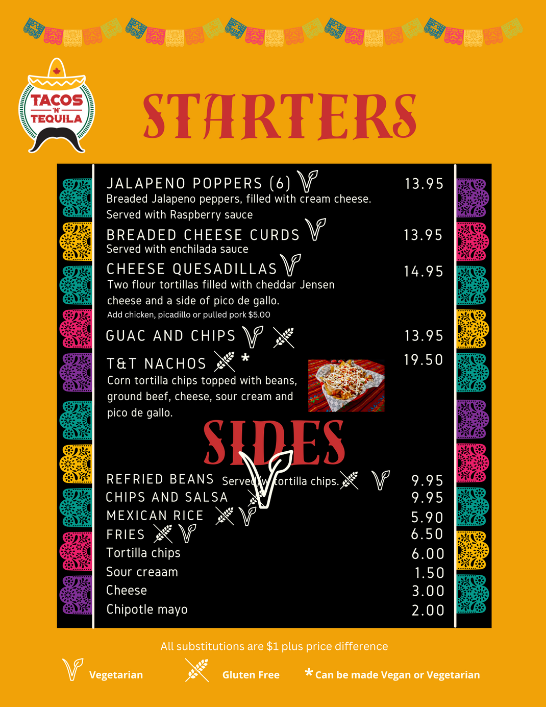 Our Menu – Tacos ‘N Tequila